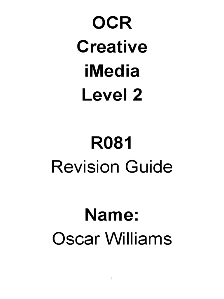 R081 Revision Guide | PDF | Data Compression | Copyright