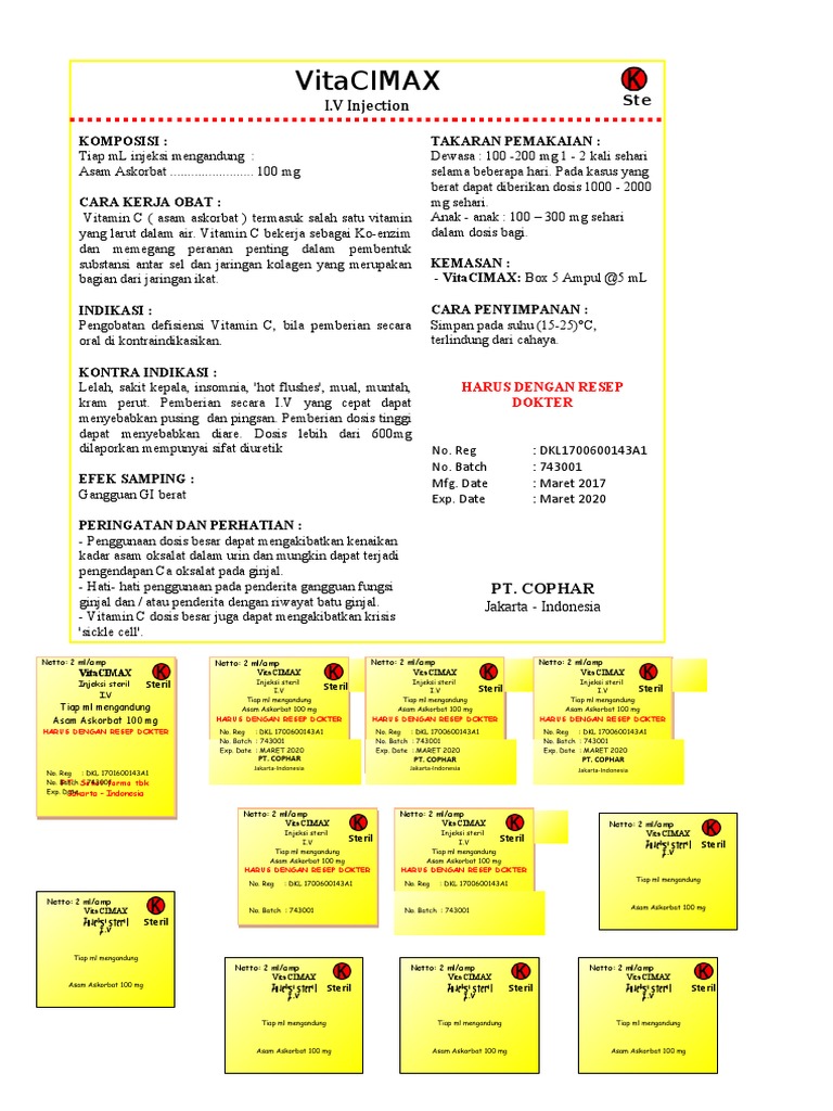 Brosur Vitamin C Injeksi | PDF