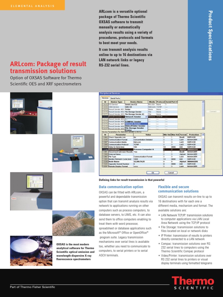 Arlcom: Package of Result Transmission Solutions: Option of Oxsas ...