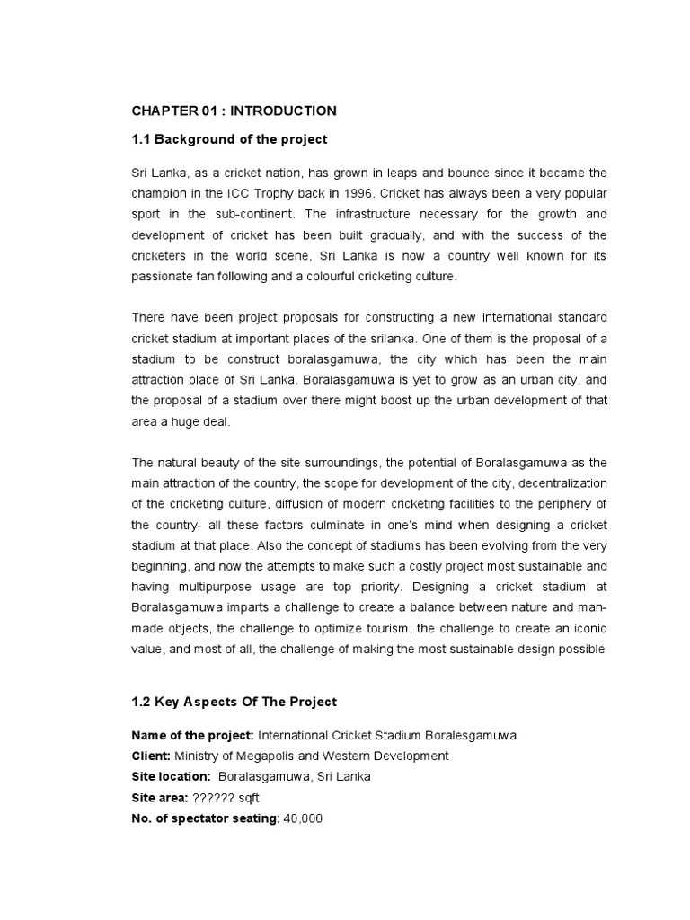 Chapter 01: Introduction 1.1 Background of The Project | PDF | Business ...