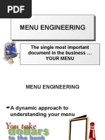 Menu Engineering Worksheet Guide | PDF | Menu | Profit (Economics)