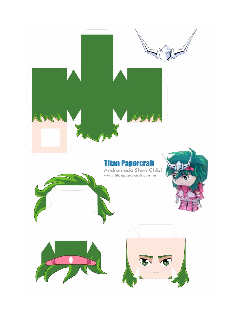 Andromeda Shun Chibi Papercraft - by TitanPapercraft PDF | PDF