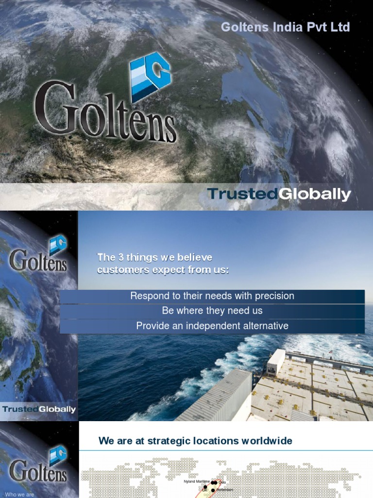 Goltens India Presentation | PDF | Marine Propulsion | Ships