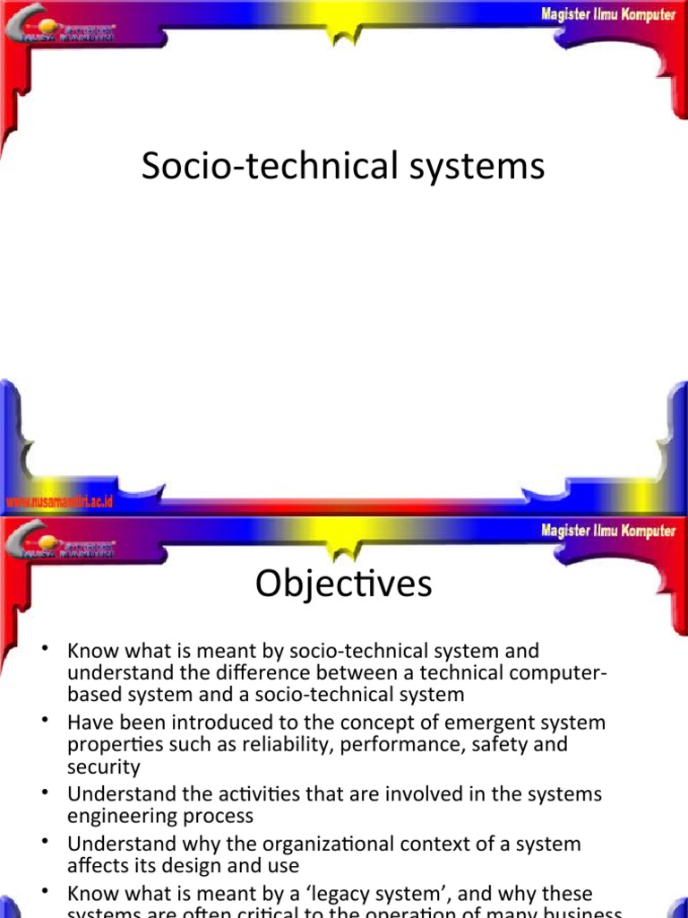 Chapter02 - Socio Techncal Systems | PDF | System | Reliability Engineering