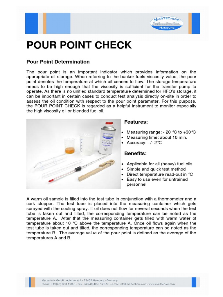 Pour Point Testing for Fuel Oils | PDF | Finance & Money Management ...