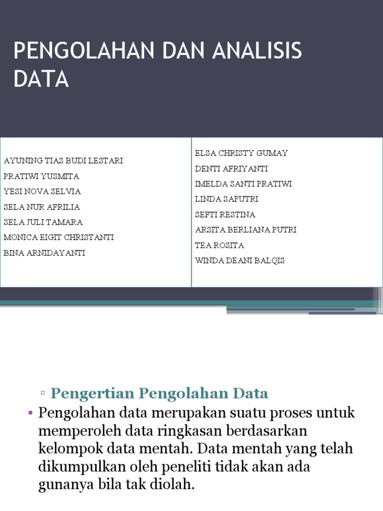 Analisis Data Jurnal | PDF