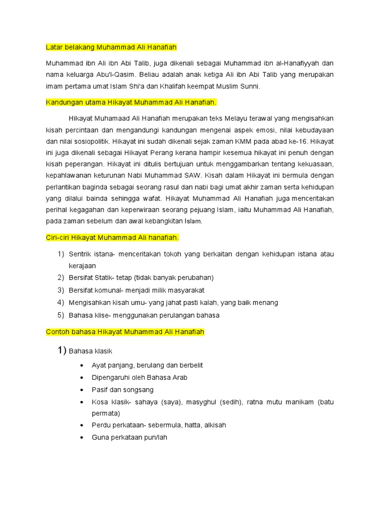 Muhammad Ali Hanafiah | PDF