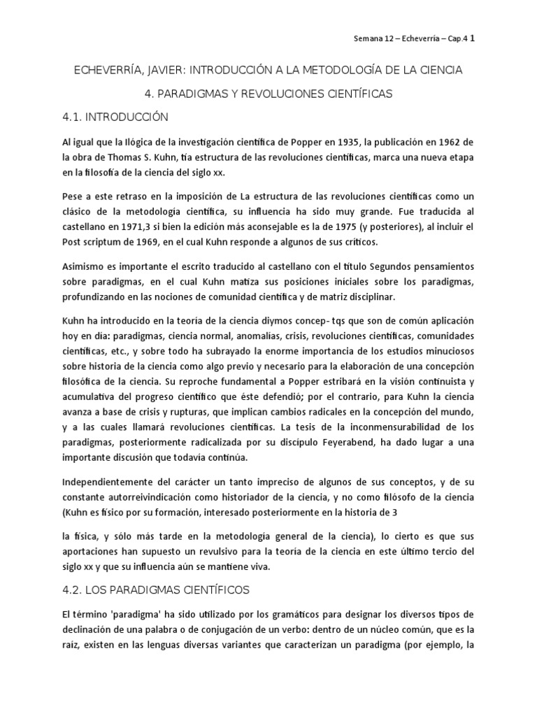 Paradigmas y Revoluciones Científicas | PDF | Paradigma | Karl Popper