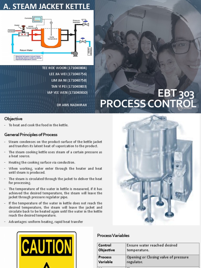 Process Control Assignment (Steam Jacketed Kettle) | PDF
