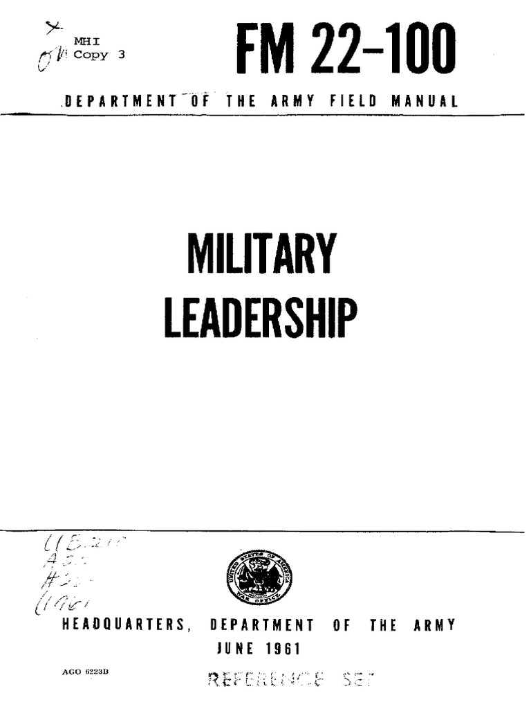 Department of The Army Field Manual | PDF | Leadership | Integrity