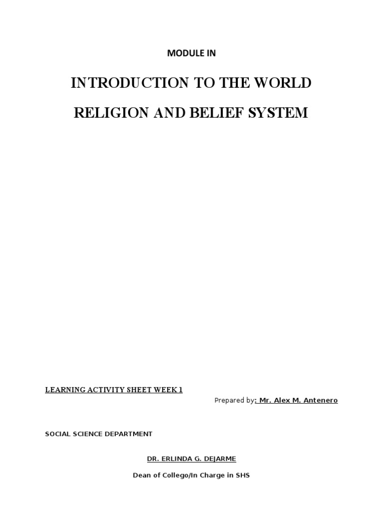 Module in Introduction To The World Religion | PDF | Muhammad | Hajj