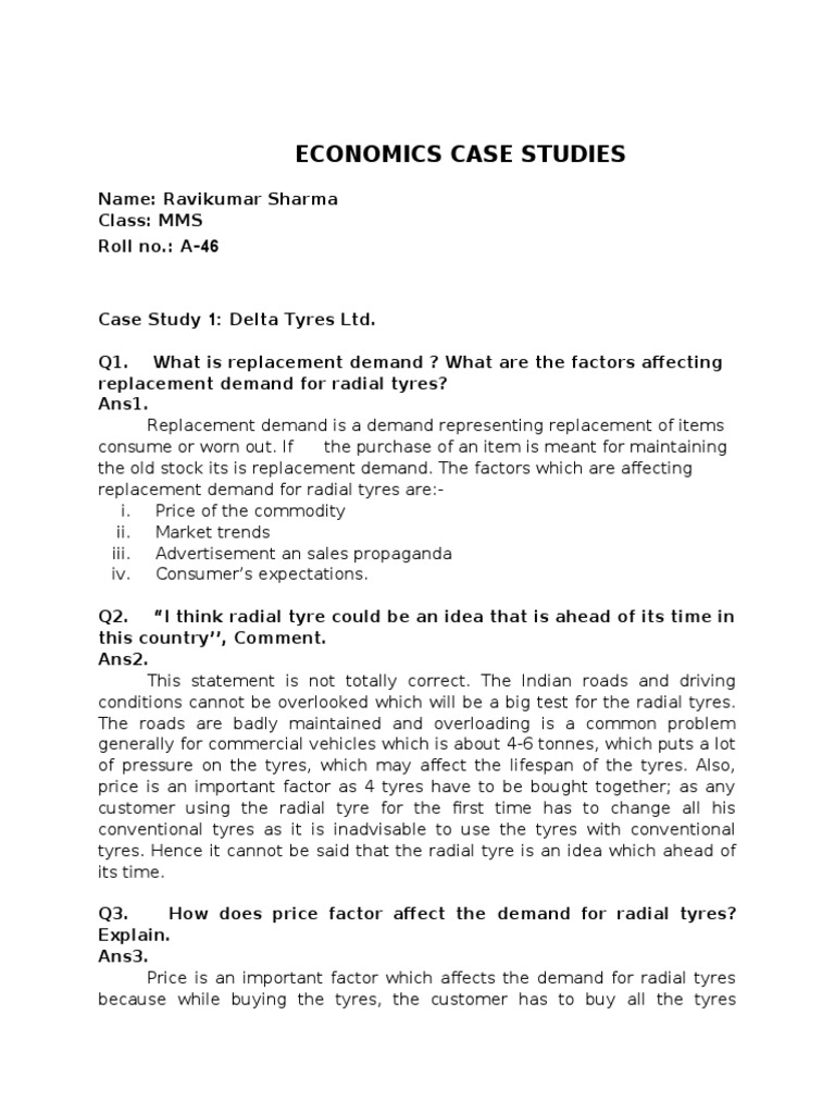 Economics Case Studies | PDF | Demand | Price Elasticity Of Demand