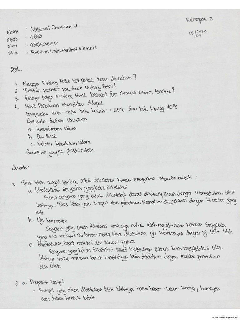 Prak - Instrumentasi&Kontrol KLP2 4EGB | PDF