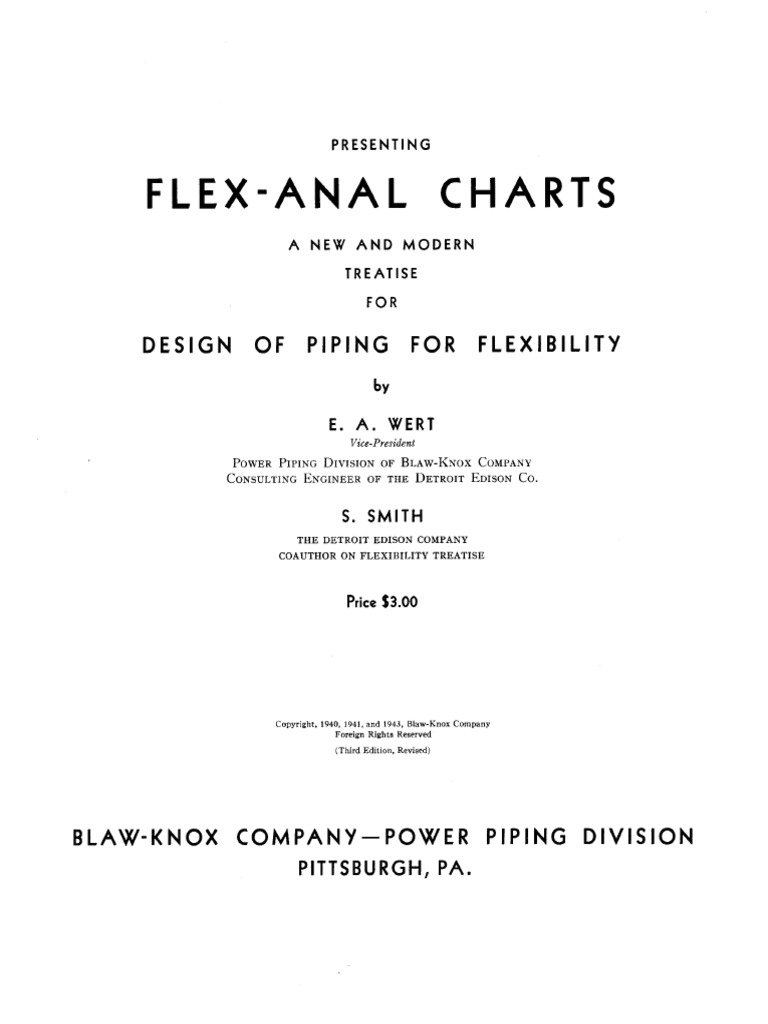 Design of Piping For Flexibility - Flex Anal Charts PDF | PDF
