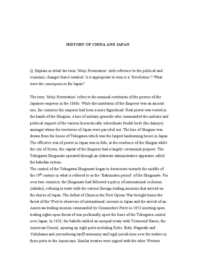 Meiji Restoration: Japan's Transformation | PDF | Japan | Taxes