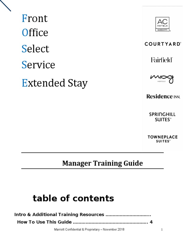 Front Office Manager Training Guide | PDF | Password | Login