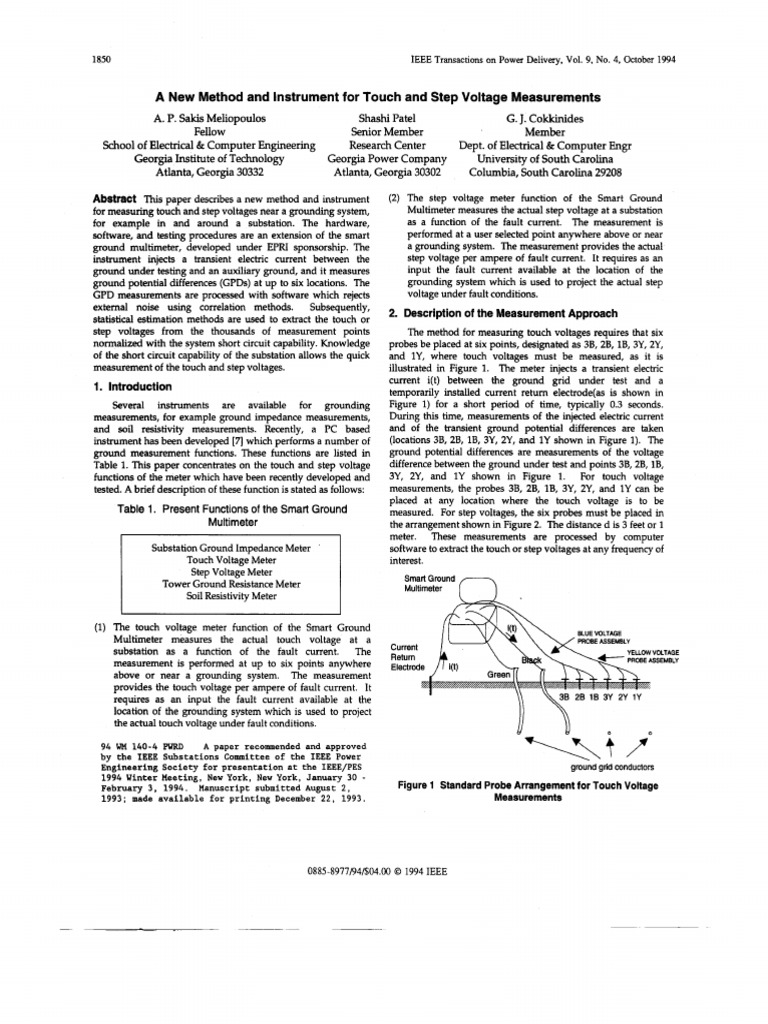 A New Method and Instrument For Step Voltage PDF | PDF | Analog To ...