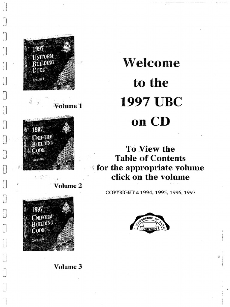 Civil UBC 1997 Uniform Building Code Volume 1 | PDF