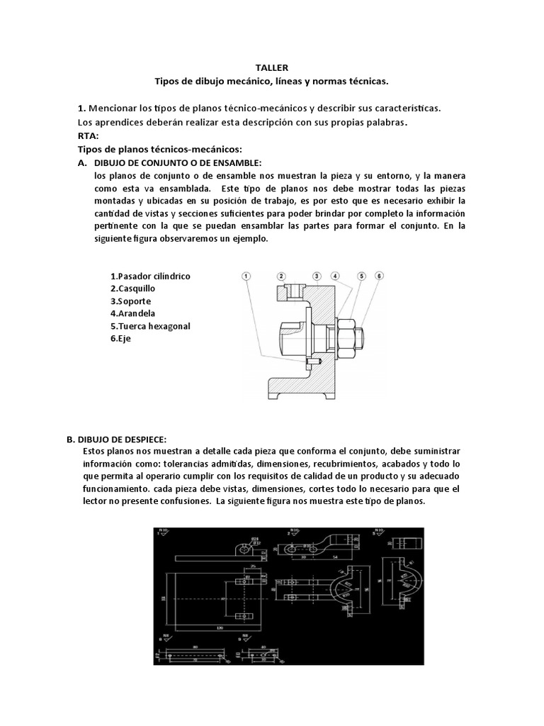Dibujo Técnico De Vista En Despiece Ejercicio Resuelto Despiece Del