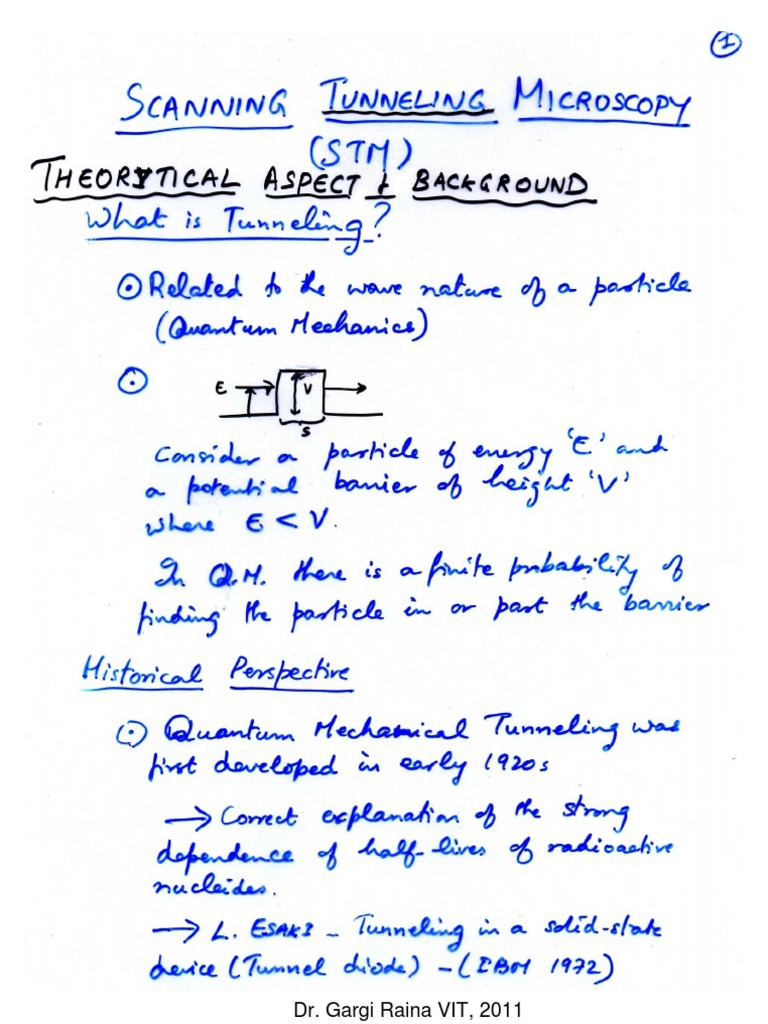 STM Theoritical Background | PDF