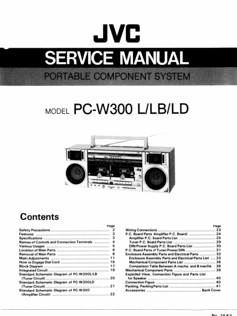 JVC PC w300 SCHEMATIC | PDF