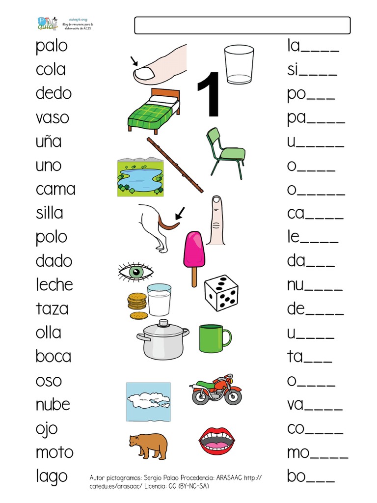 Comprensión Bisílabas 2 PDF | PDF