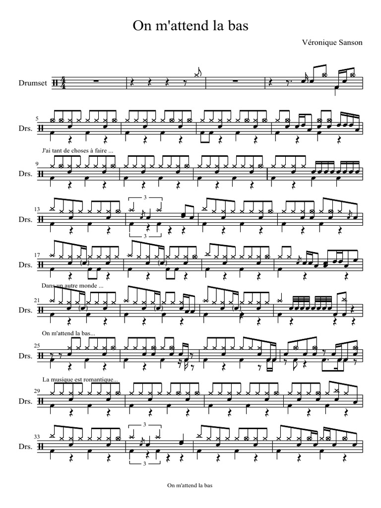 On M'attend La Bas | PDF