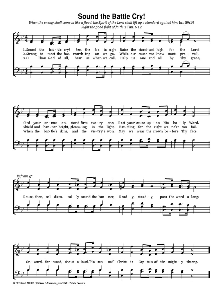 Sound The Battle Cry PDF | PDF | Christian Belief And Doctrine | Theology