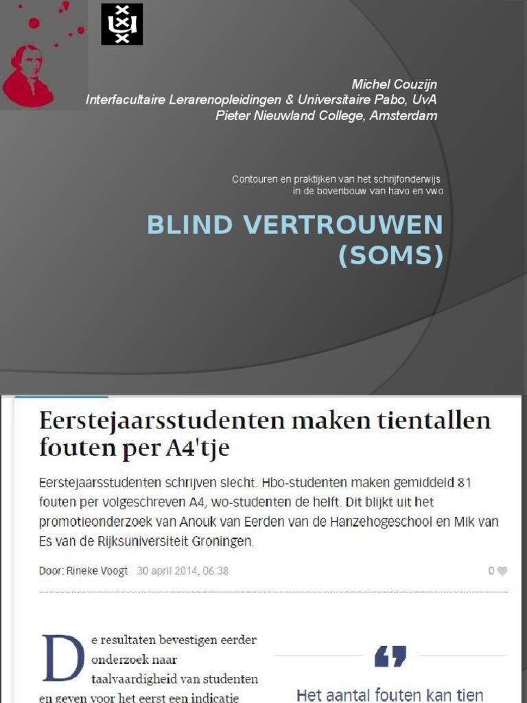 Blind Vertrouwen v2 | PDF