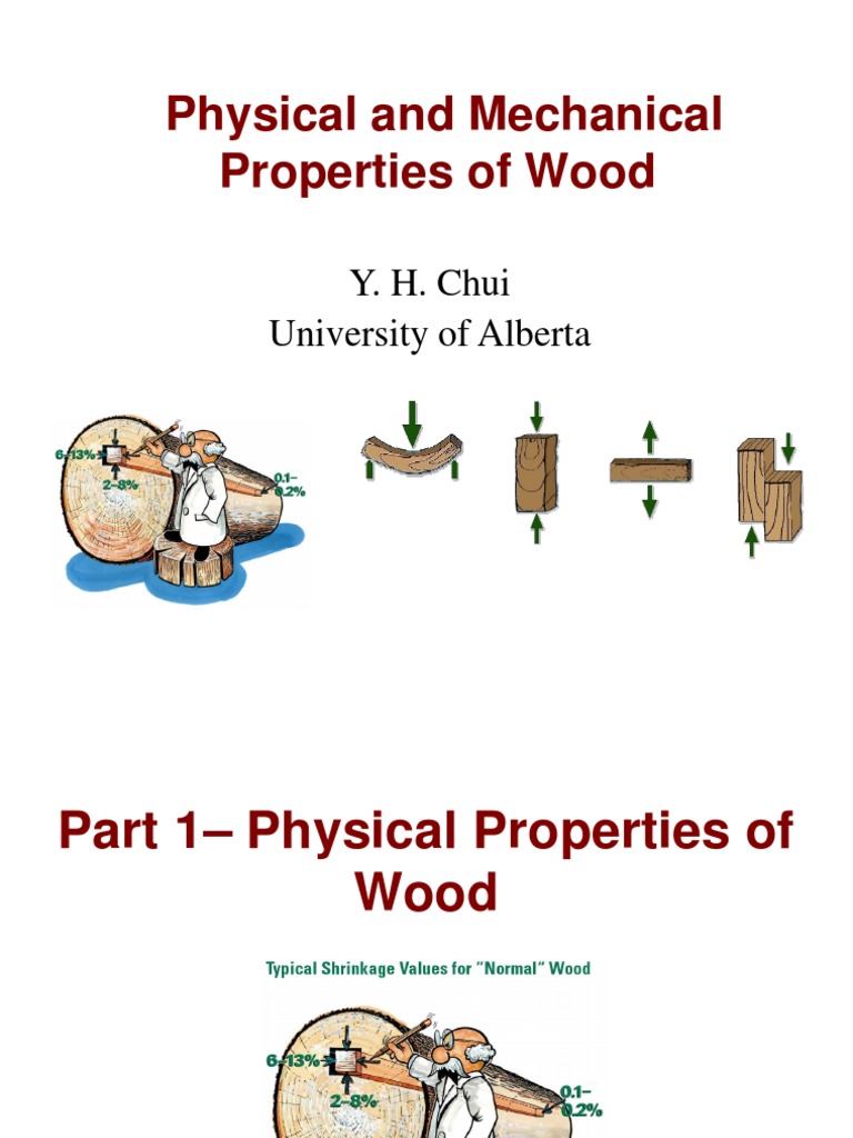 Physical and Mechanical Properties of Wood | PDF | Strength Of ...