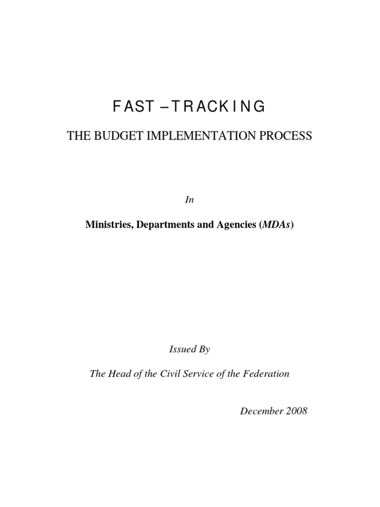 Streamlining Budget Implementation: New Guidelines and Timelines for ...