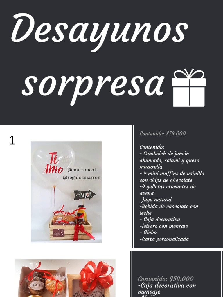 Catalogo Regalos PDF | Descargar gratis PDF | Bancos | Alimentos