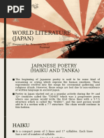 Japanese Poetry: Forms & History | PDF | Haiku | Japanese Poetry