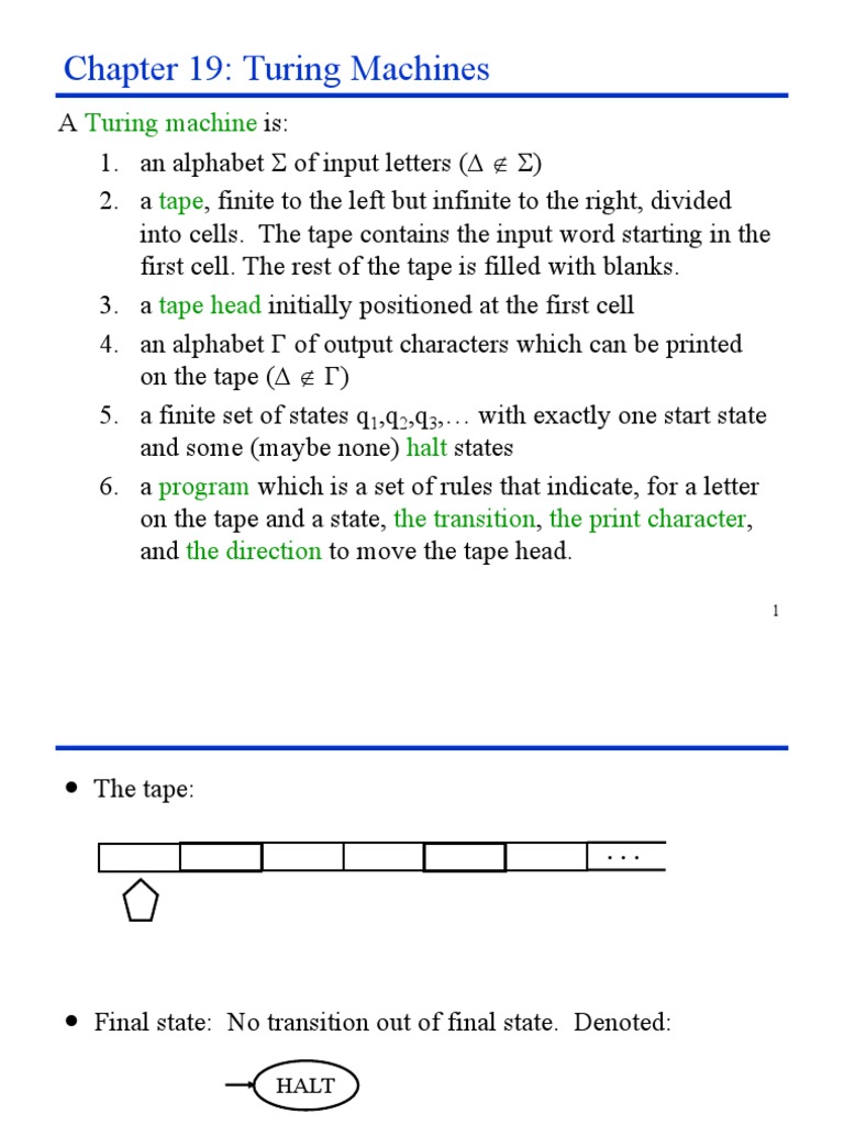An In-Depth Explanation of Turing Machines and Their Uses for Modeling ...