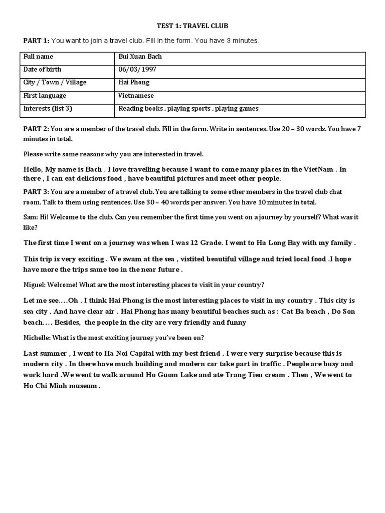 Full-Writing-Test Aptis | PDF