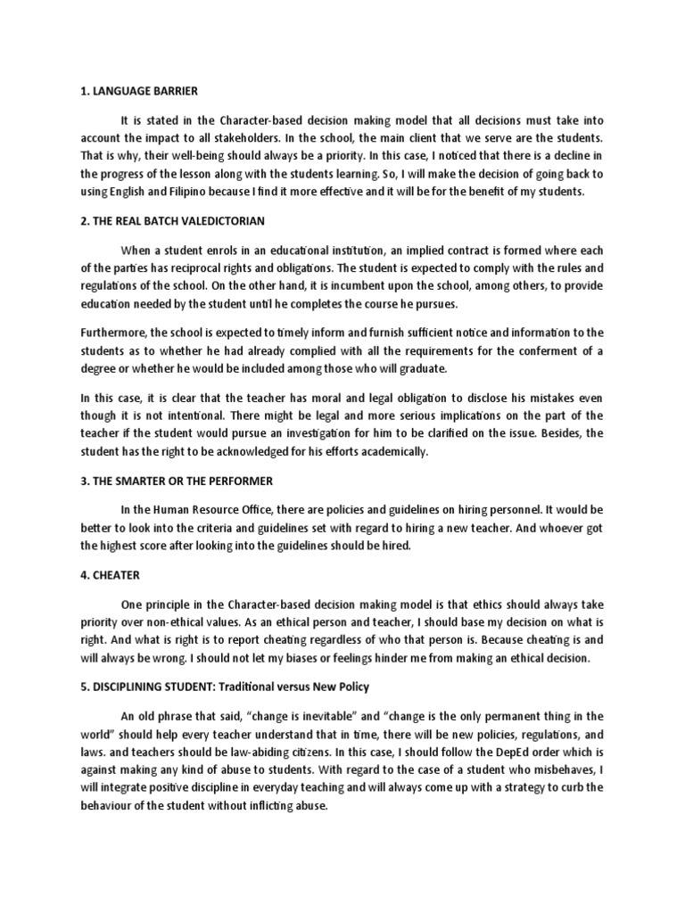 Language Barrier | PDF | Teachers | Psychological Concepts