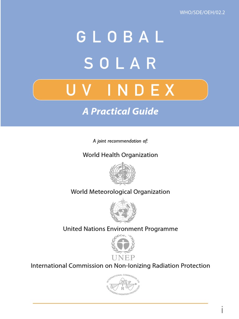 Global Solar Uv Index: A Practical Guide | PDF | Ultraviolet | Sunscreen