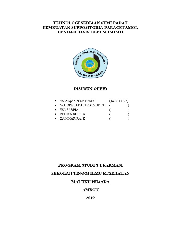 Formulasi Sediaan Suppo PCT | PDF