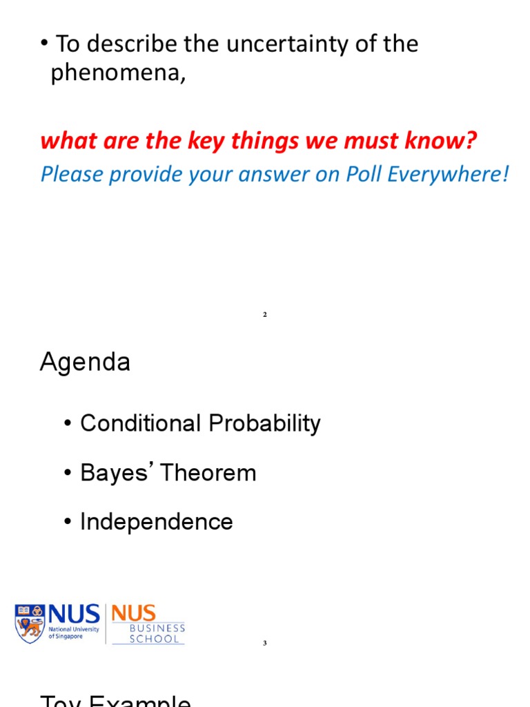 Week 2 Conditional Probability PDF | PDF | Probability | Sensitivity ...