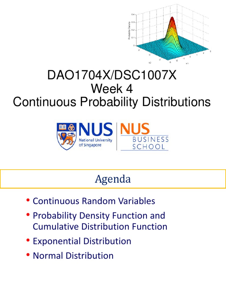 Week 4 Continuous Probability Distribution PDF | PDF | Probability ...