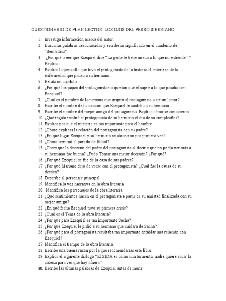 Taller Castellano Plan Lector | PDF