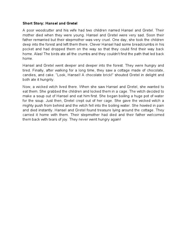 Hansel and Gretel | PDF