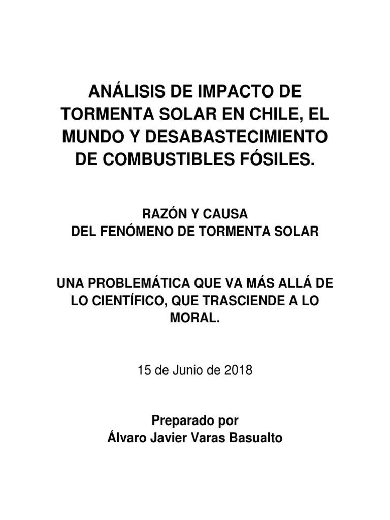 Análisis de Impacto Tormenta Solar PDF | PDF | Dom | Erupción solar