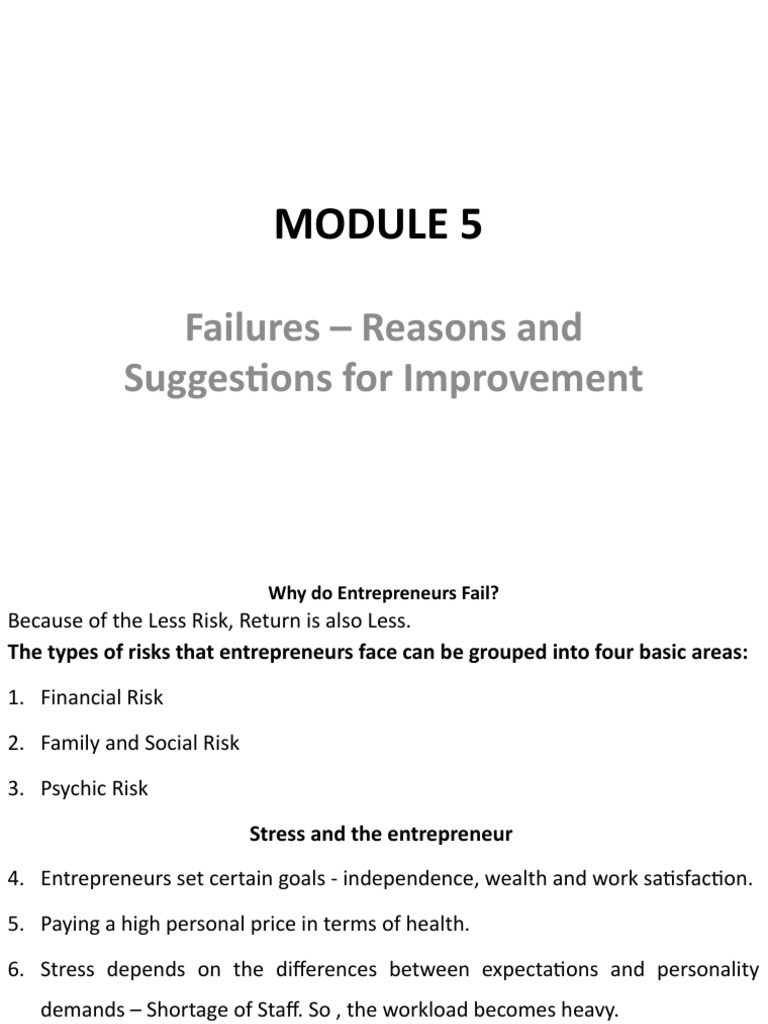 Understanding the Causes and Pitfalls of Entrepreneurial Failure: A ...