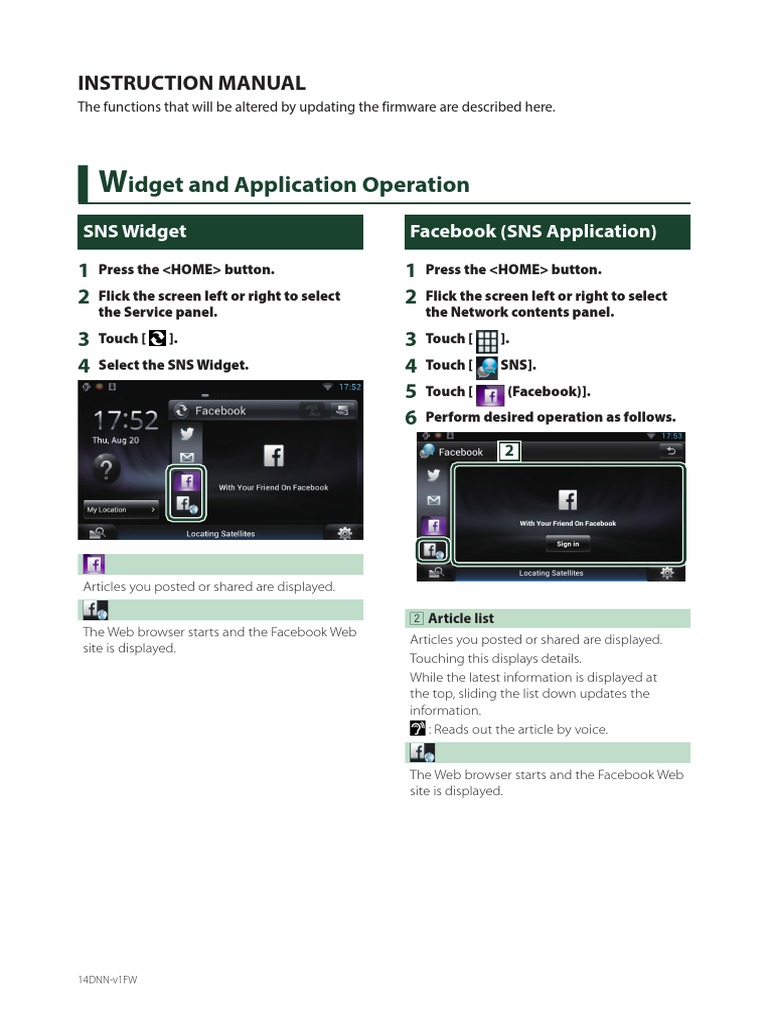 Idget and Application Operation: Instruction Manual | PDF | Streaming ...