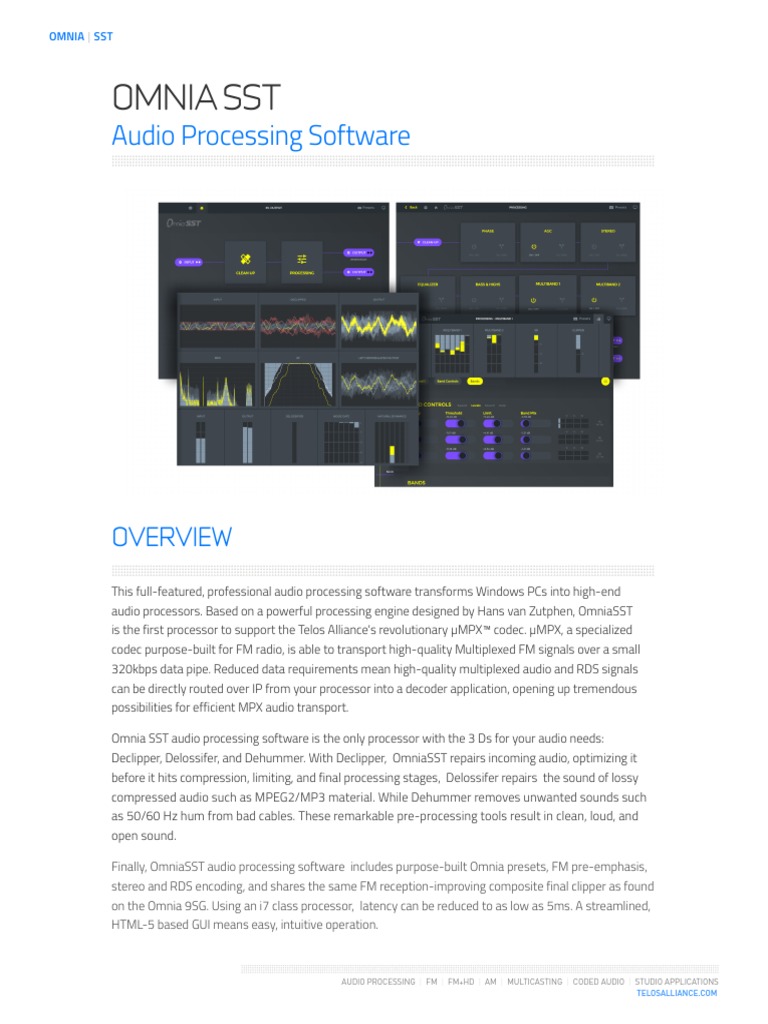 Omnia SST: Audio Processing Software | Download Free PDF | Frequency ...
