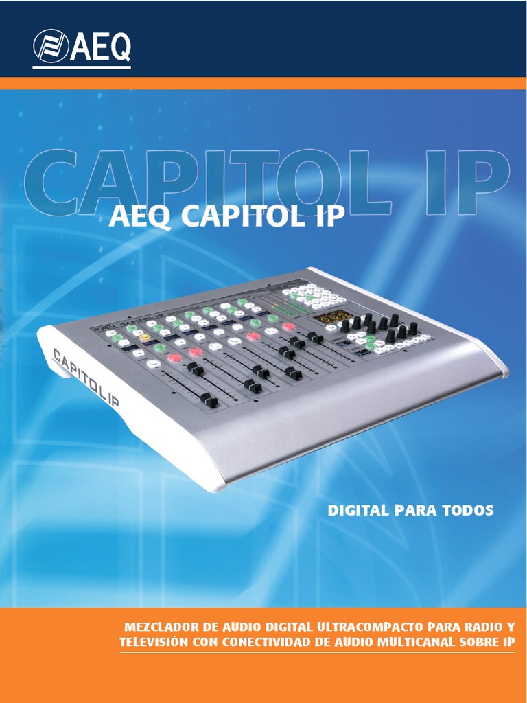 Consola Aeq Capitol Ip | PDF | USB | Auriculares