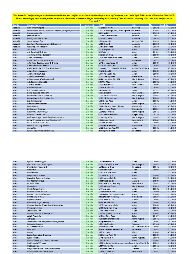 Clarification List Through 4320_335741092 | Business | Nature