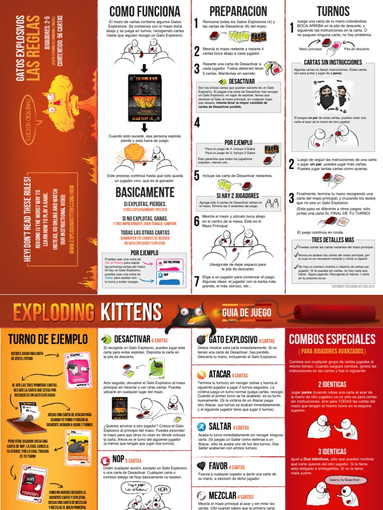 ExplodingKittens ReglasEnEspanol PDF | PDF