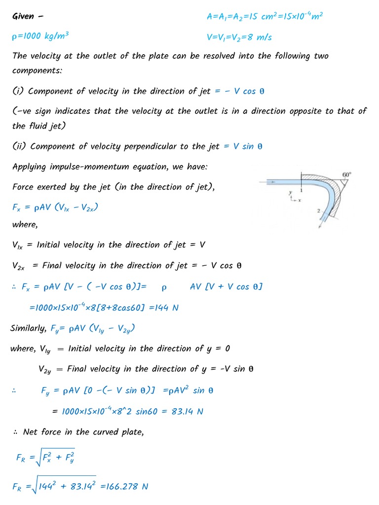 Fluid Dynamics: Jet Force Analysis | PDF | Teaching Methods & Materials